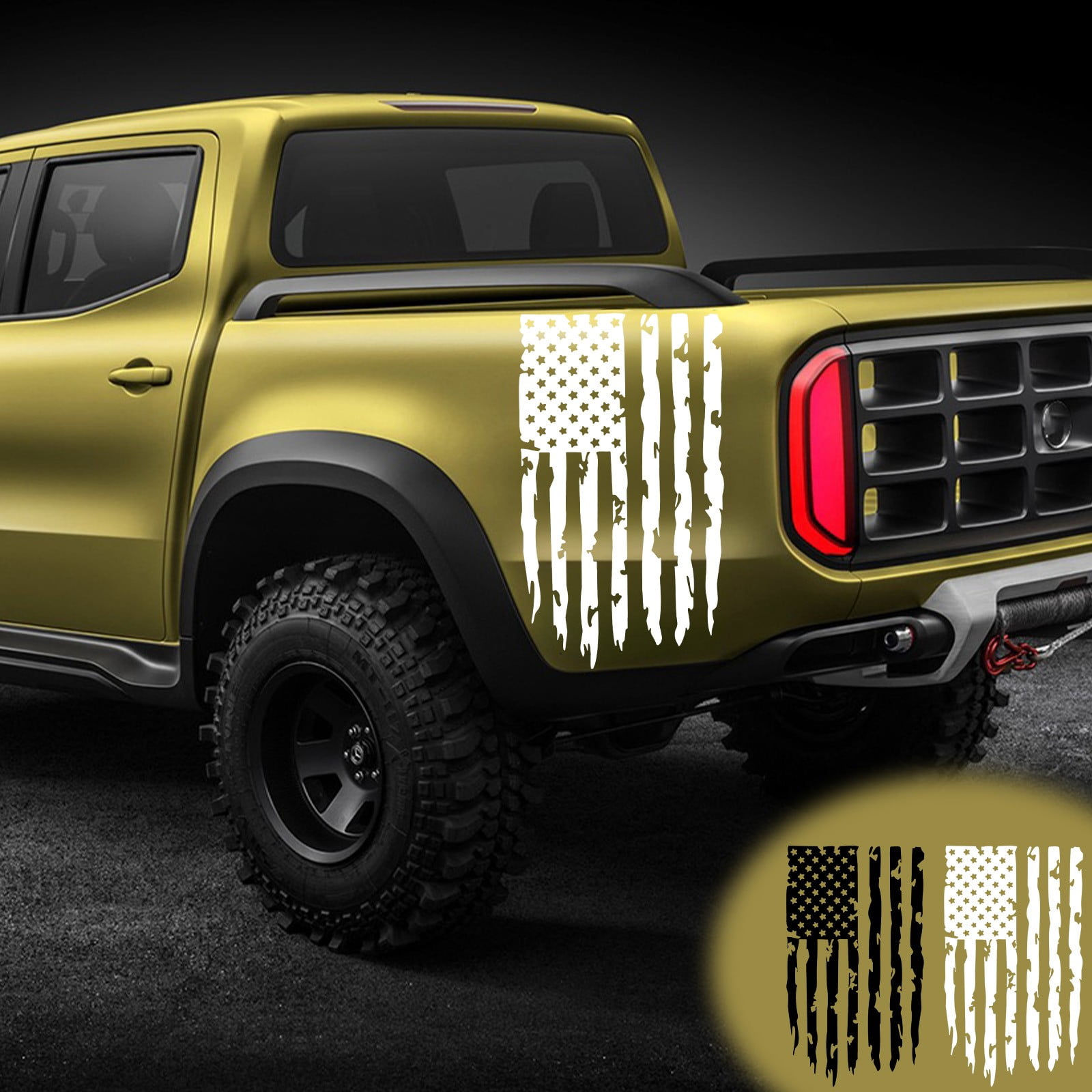 Super Discount, Truck Rear Gear Flag Striation Head, Car Body Stickers ...