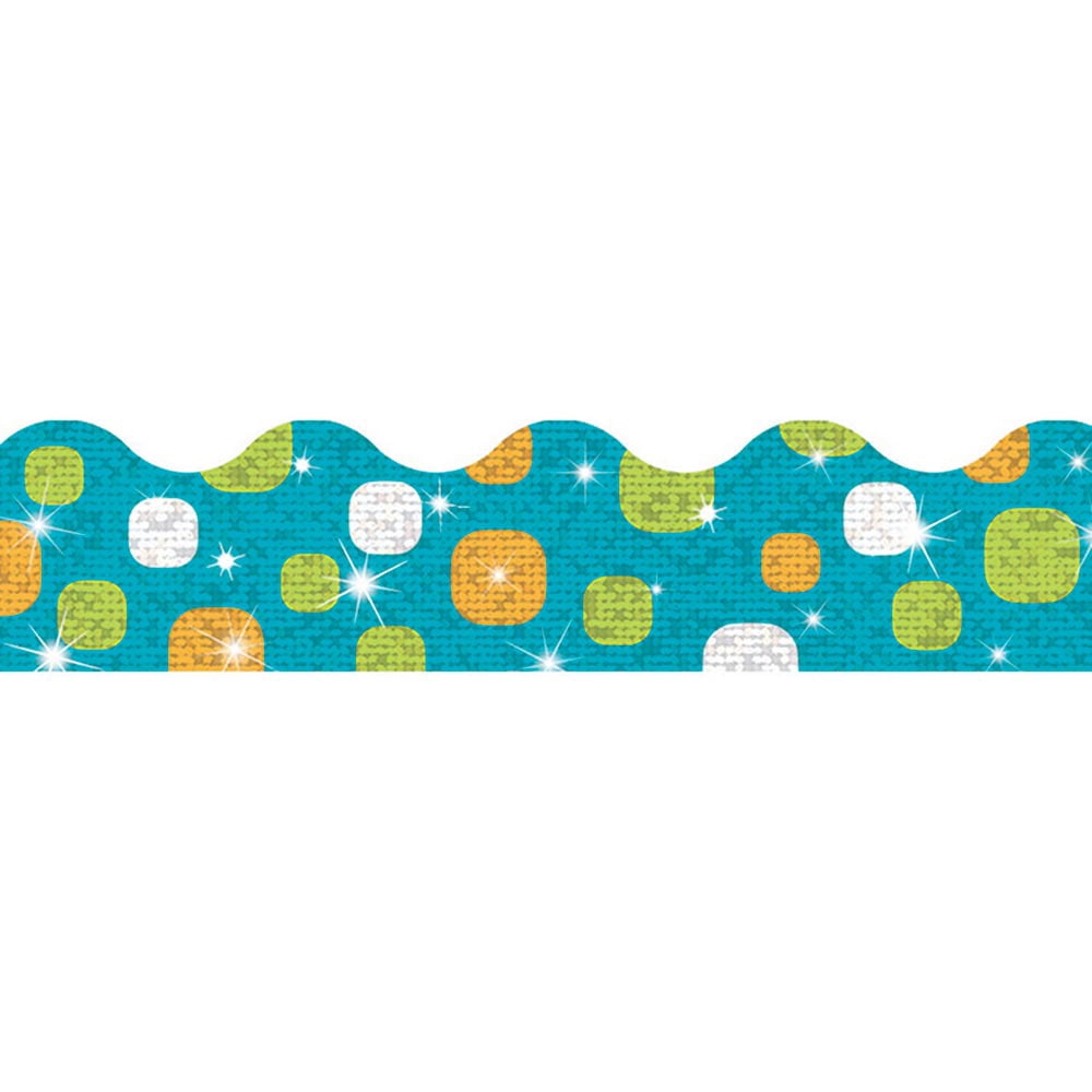 Super Dots Blueberry Sparkle Plus Border [T92417] - Walmart.com