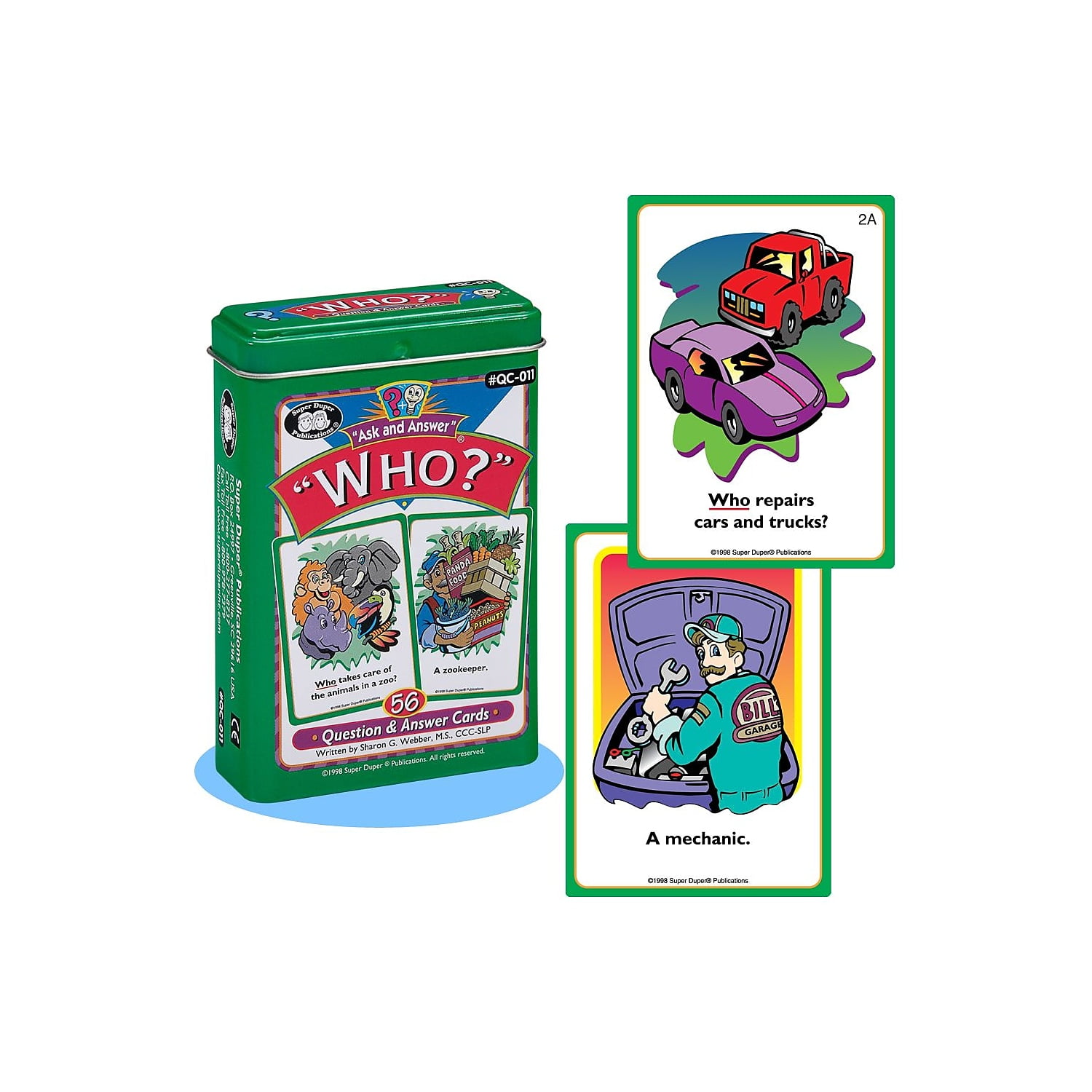 Super Duper Ask and Answer "Who" Cards QC011 - Walmart.com