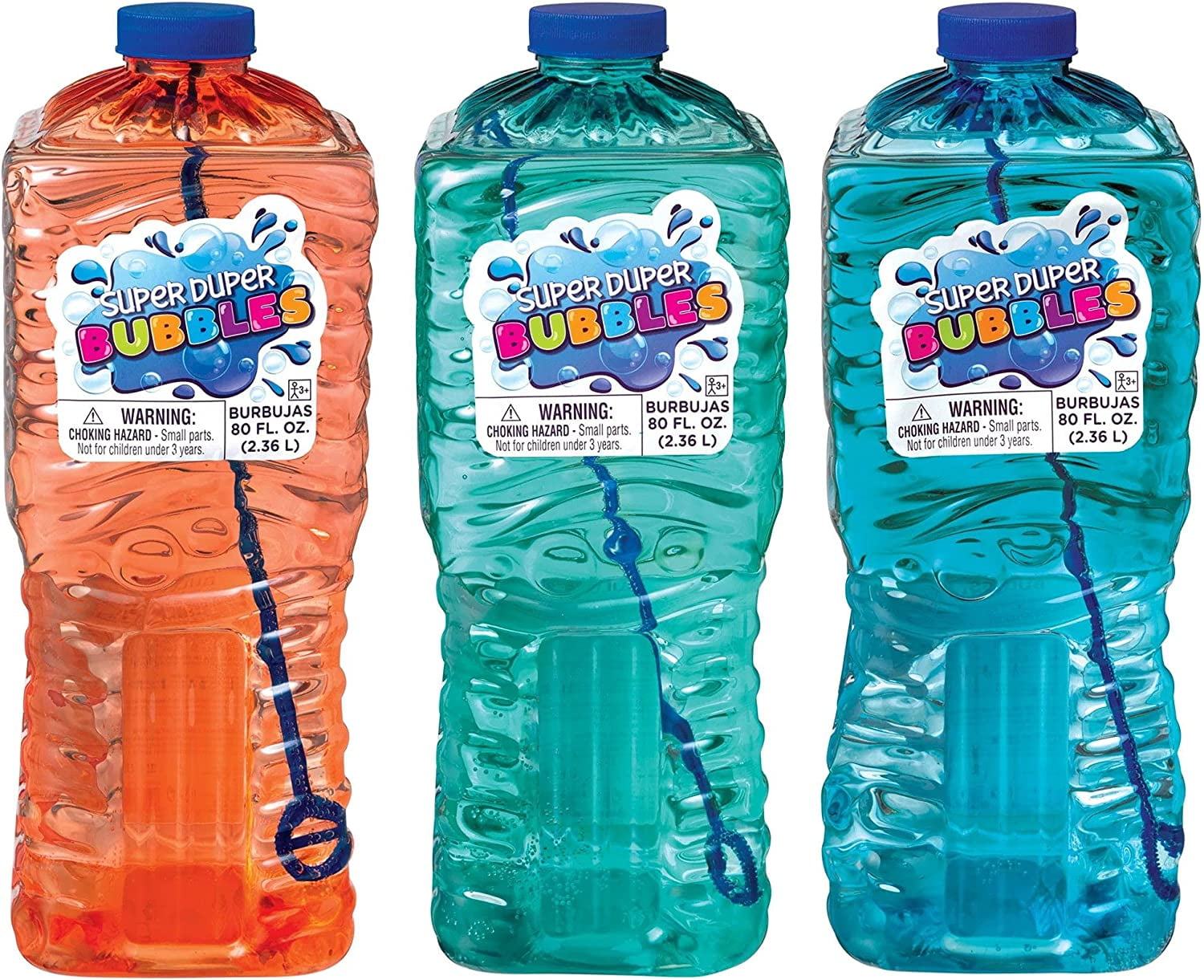 Super Duper Bubble Refill Solution - 80 Ounce (Colors may vary ...