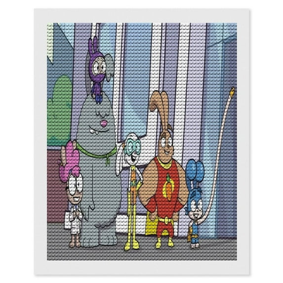 Super Duper Bunny League Diamond Art Kits, 5D Diamond Art for Home Wall ...