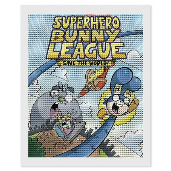 Super Duper Bunny League Diamond Art Kits, 5D Diamond Art for Home Wall ...