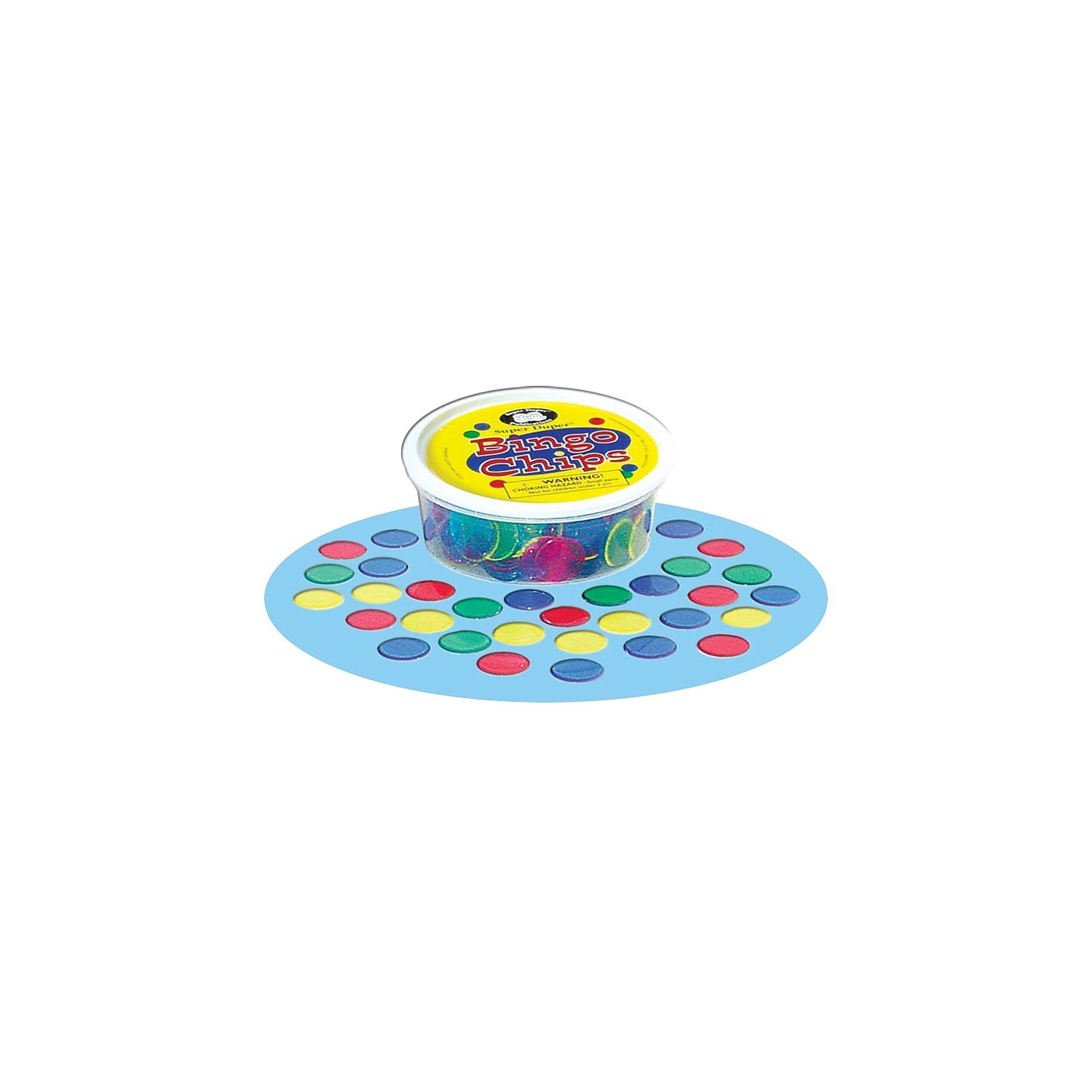 Super Duper Extra Tub of Bingo Chips 3/4" Chips Multicolored 225/Pack ...