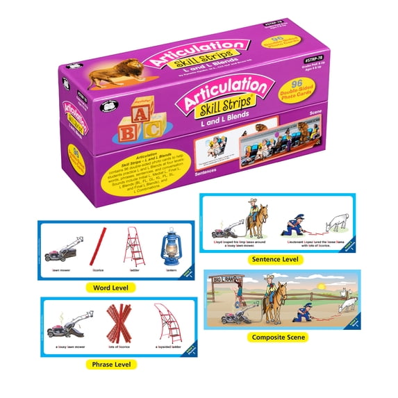 Super Duper Publications | Articulation Skill Strips L and L Blends ...