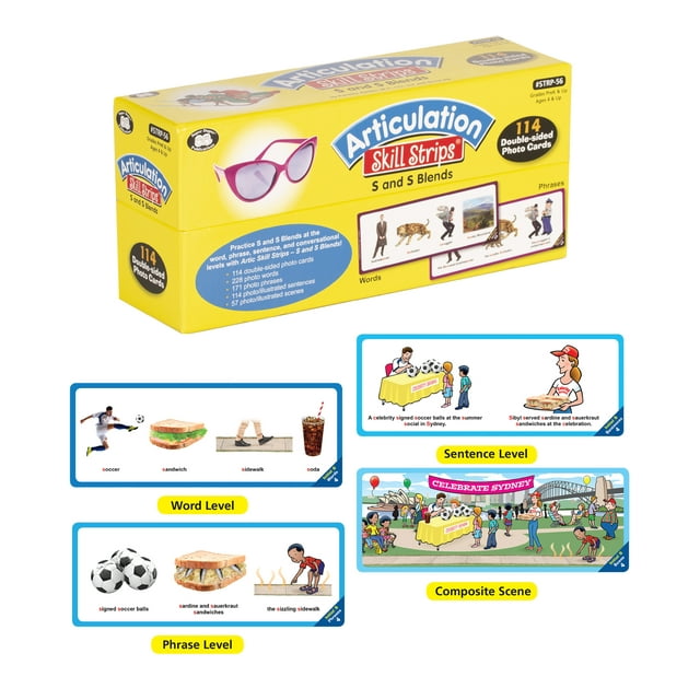 Super Duper Publications | Articulation Skill Strips S and S Blends ...
