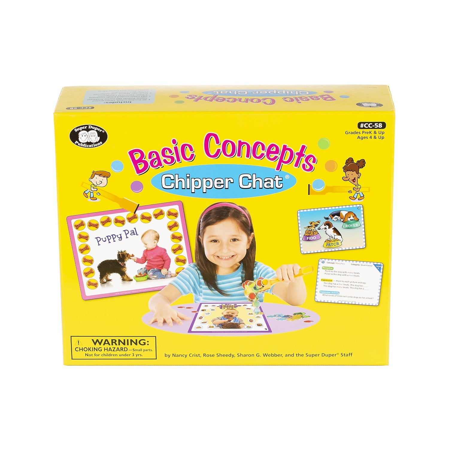 Super Duper Publications, Basic Concepts Chipper Chat Magnetic Game for Learning, 243 Cards ...