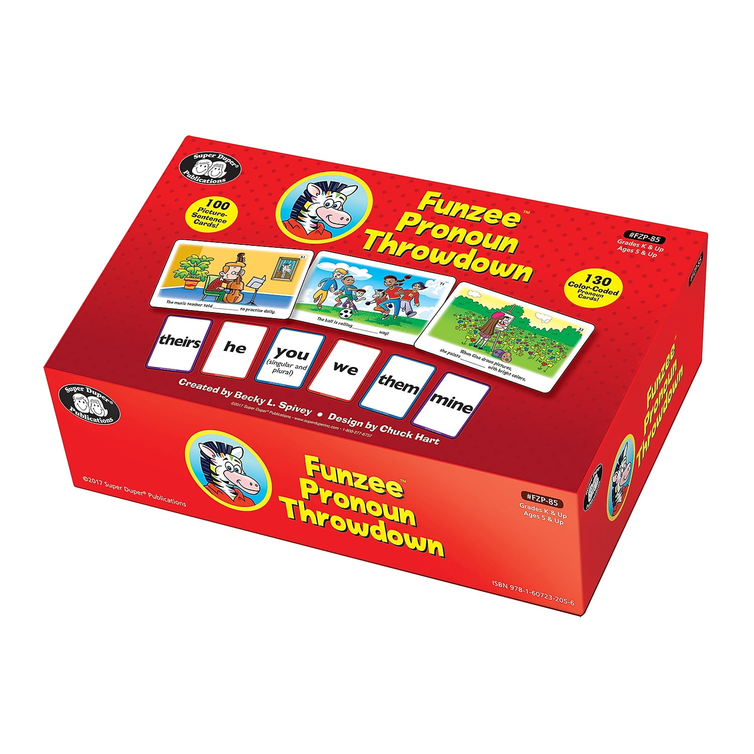 Super Duper Publications Flash Card Game, Pronoun Throwdown, Funzee ...