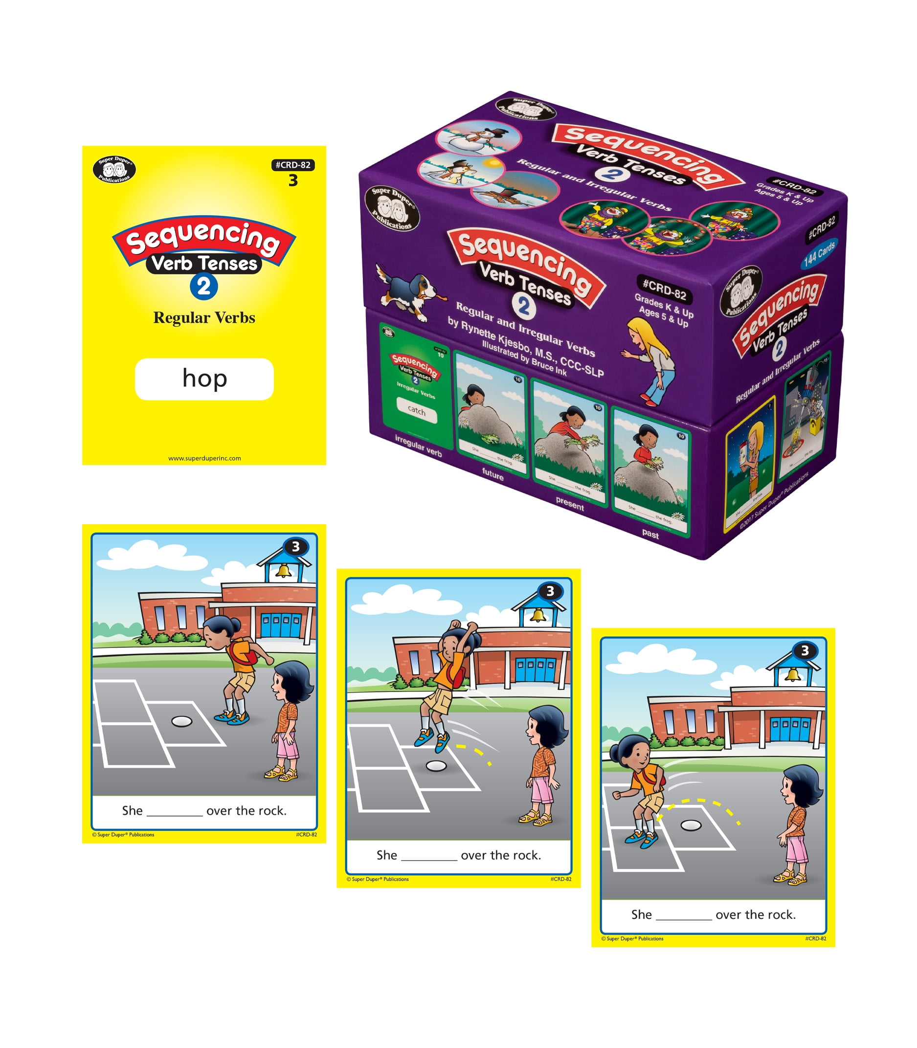Super Duper Publications Teaching Flash Cards, Sequencing Verb Tenses 2 ...