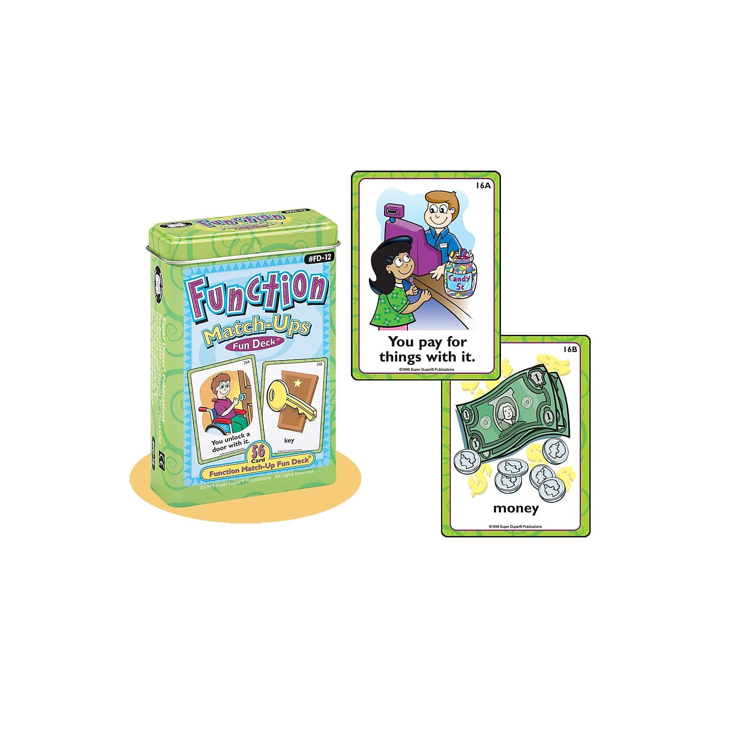 Super Duper Publications Function Matchups Fun Deck Flash Cards ...