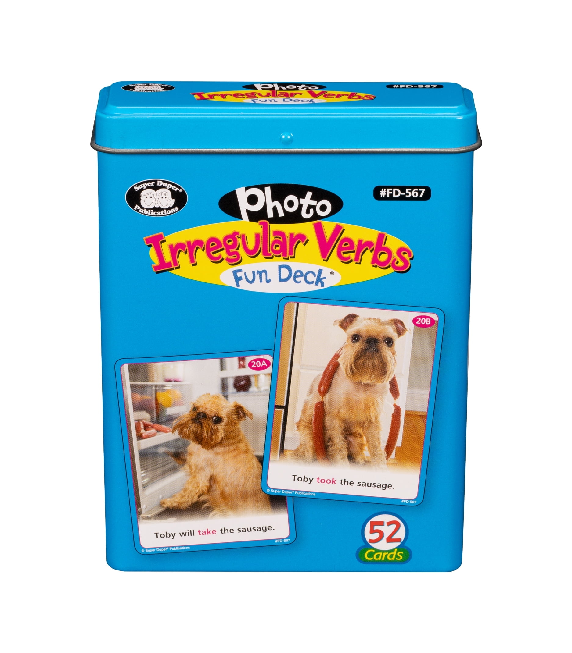 Super Duper Publications | Photo Irregular Verbs Fun Deck | Grammar Educational Resource ...