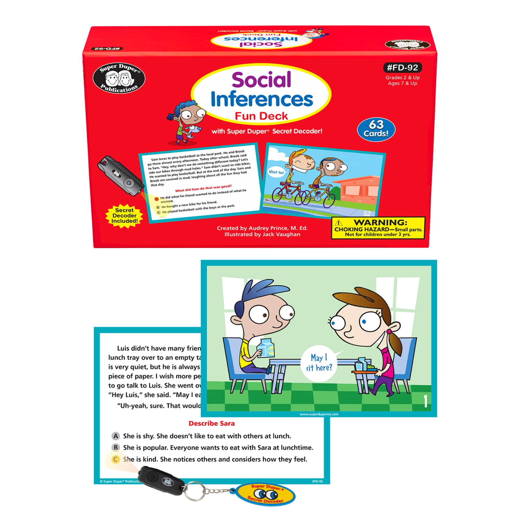 Super Duper Publications | Social Inferences Story Fun Flash Cards with ...