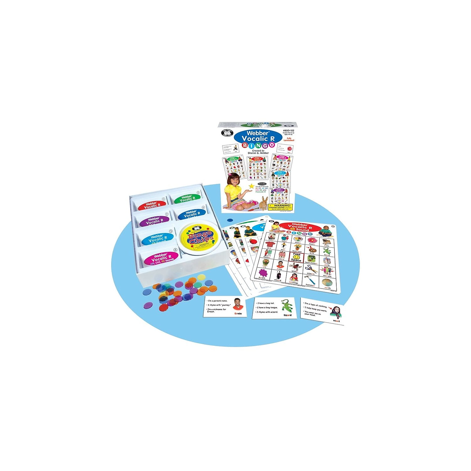 Super Duper Publications | Webber Vocalic R Bingo Board Game ...