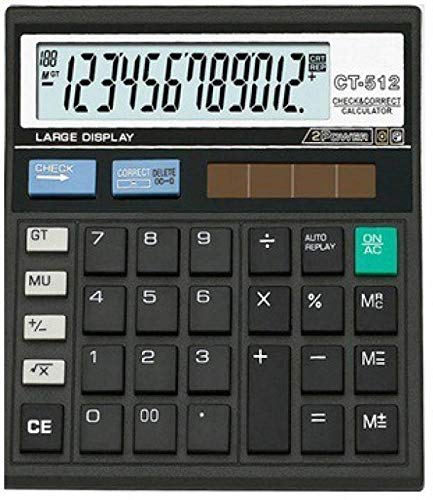 Super E-store Basic Ct 512 Electronic Calculator With 12 Digits Display ...