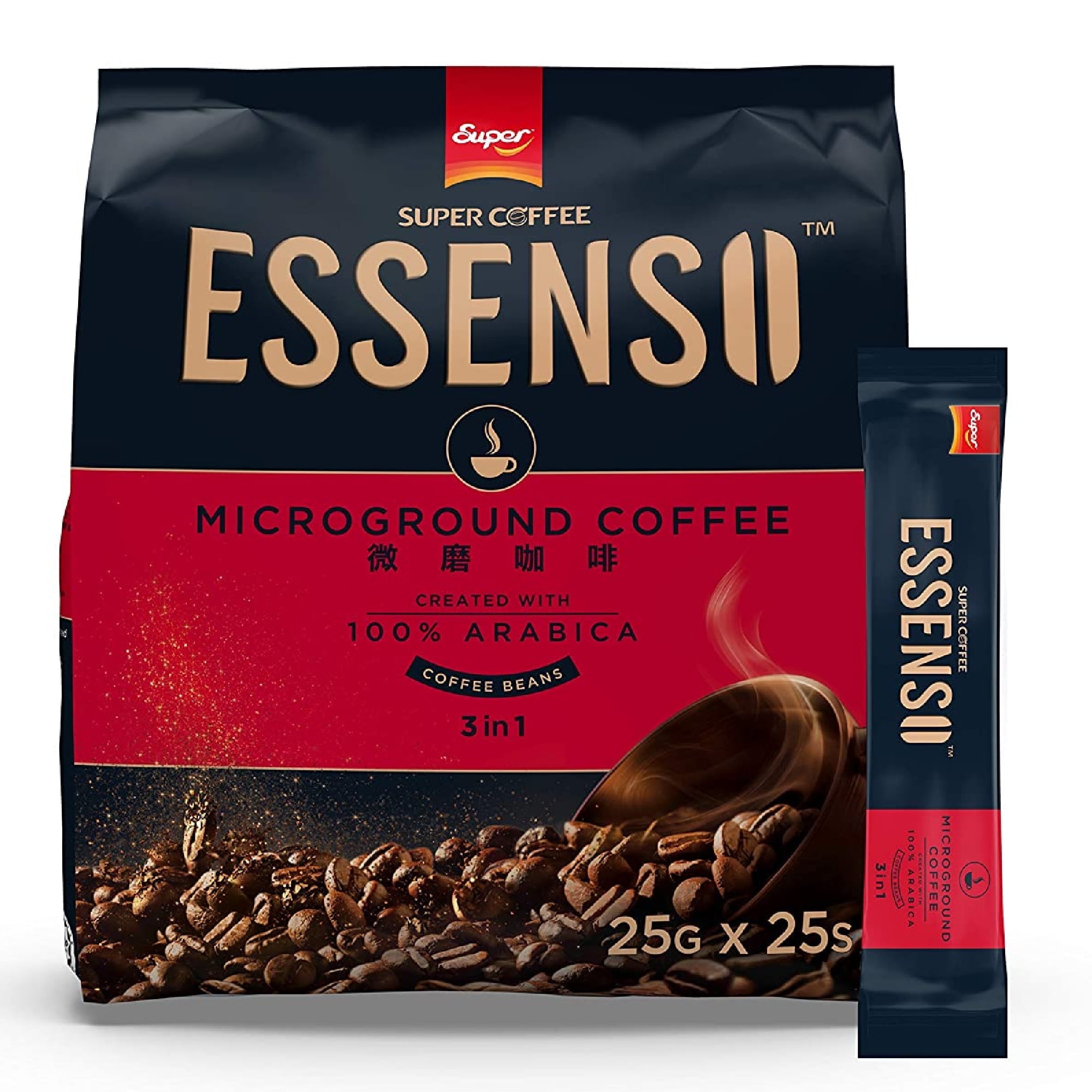 Super ESSENSO 3in1 MicroGround Arabica Instant Coffee - Walmart.com