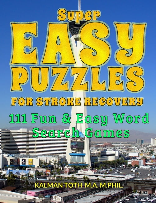 Super Easy Puzzles for Stroke Recovery: 111 Fun & Easy Word Search ...