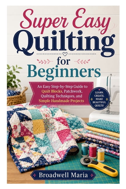 Super Easy Quilting for Beginners: An Easy Step-by-Step Guide to Quilt ...
