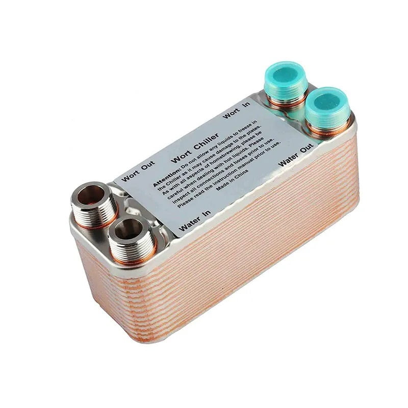 Super Efficient 20/30/40 Plates Heat Exchanger Wort Chiller, Stainless ...