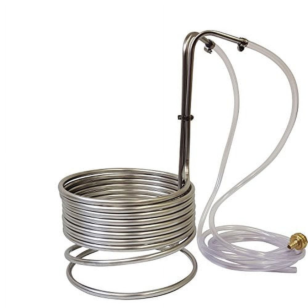 Super Efficient 3/8" x 25' Stainless Steel Wort Chiller - Walmart.com