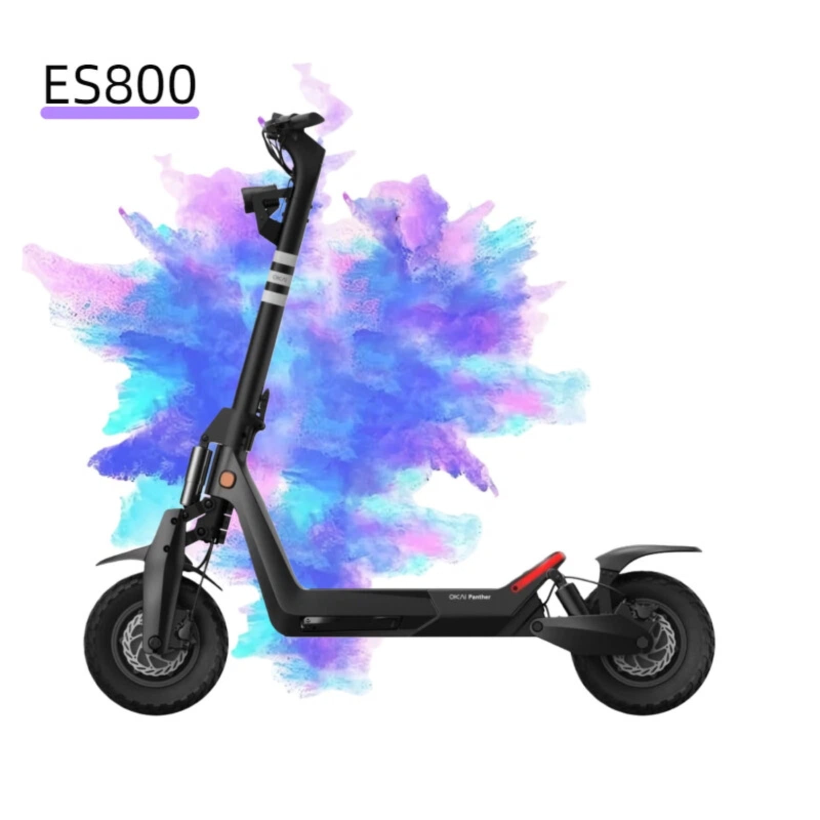 Super Electric Scooter w/31 mi Max Range & 37 mph Max Speed - Black ...