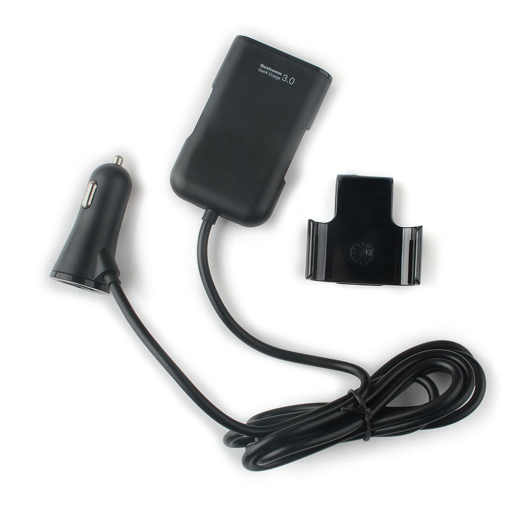 Super Fast 4USB Car Charging Socket 24W QC3.0 Quick Charging Adapter ...