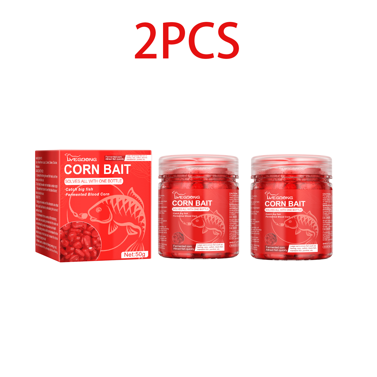 Super Fishing Chum,Fish Attractant,Red Worms and Sweet Corn Combo ...