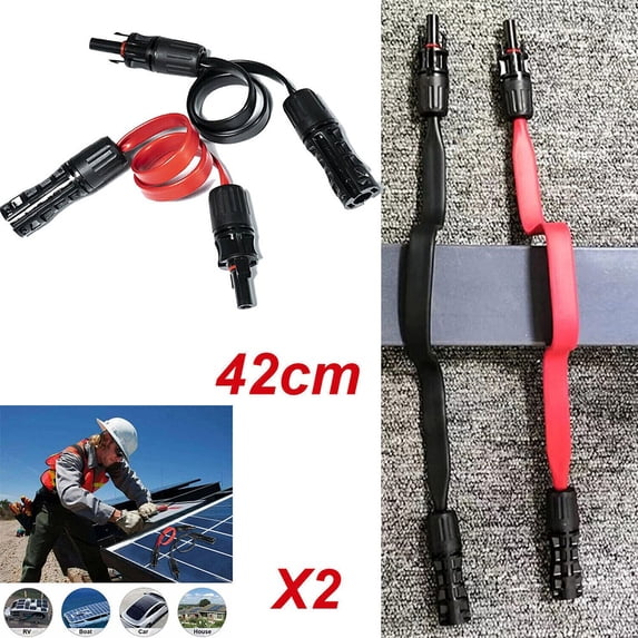 Super Flat Solar Cable Connector, Balcony Photovoltaic Solar Extension ...