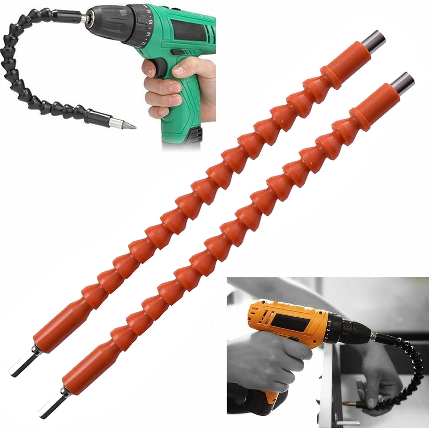 Super Flexible Drill Bit Extension Bit,2Pack Bit from Any Angle,Super ...