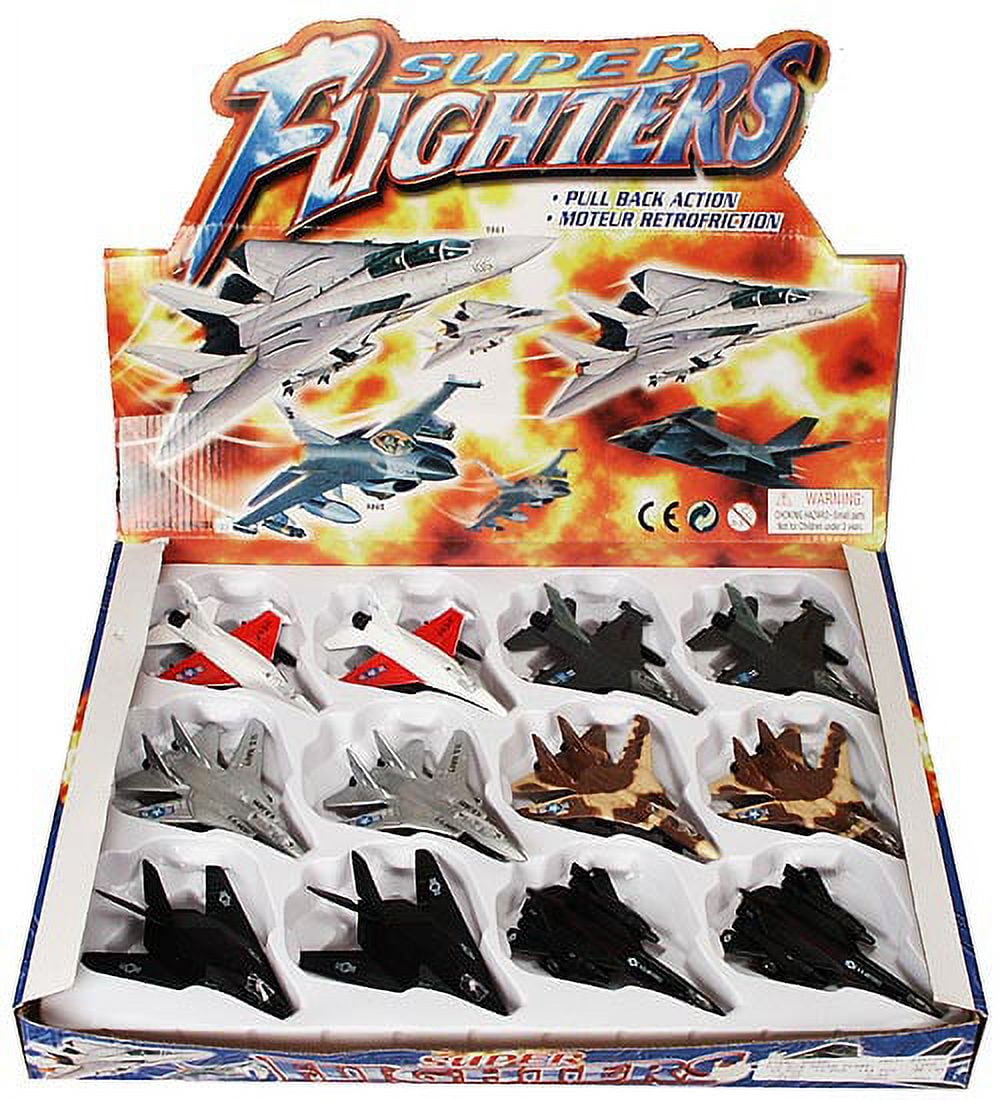 Super Flighters Airplanes Diecast Airplane Package - Box of 12 assorted ...