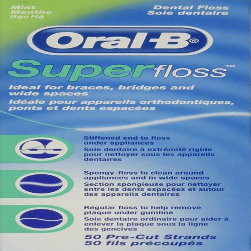 Super Floss Mint Pre-Cut Strands (Pack Of 12) Packaging May Vary - Pack ...