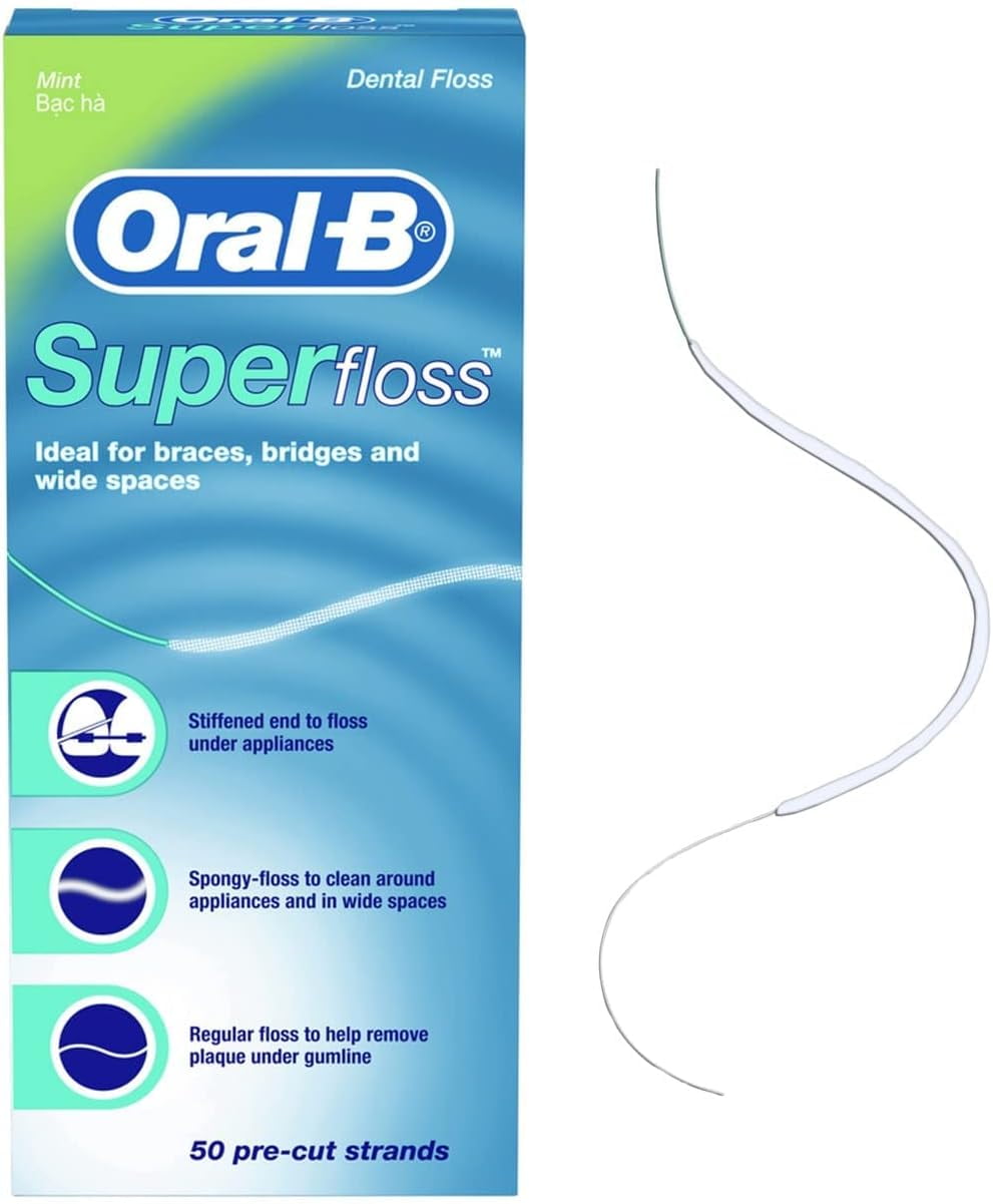 Super Pre-Cut Strands Dental , Mint, 50 Count - Walmart.com