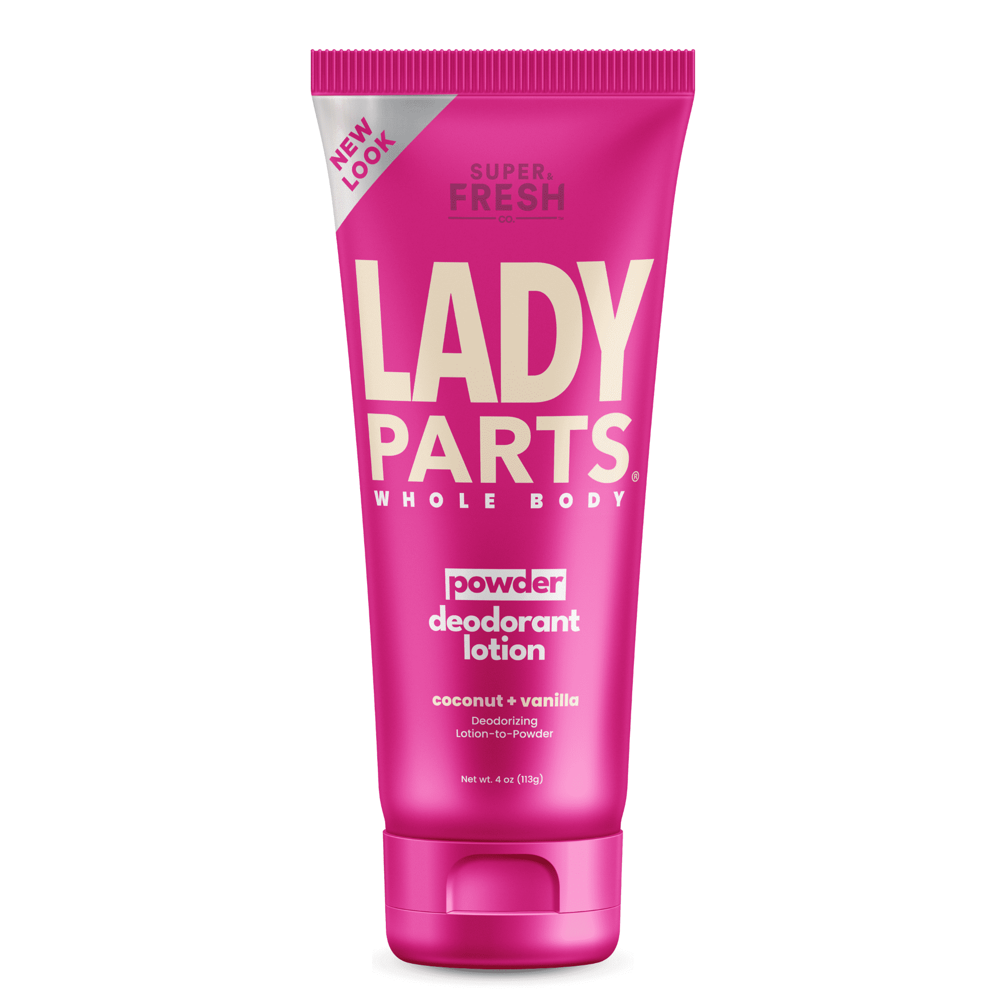 Super Fresh Talc-Free Lady Parts Deodorant Lotion-to-Powder Finish with ...
