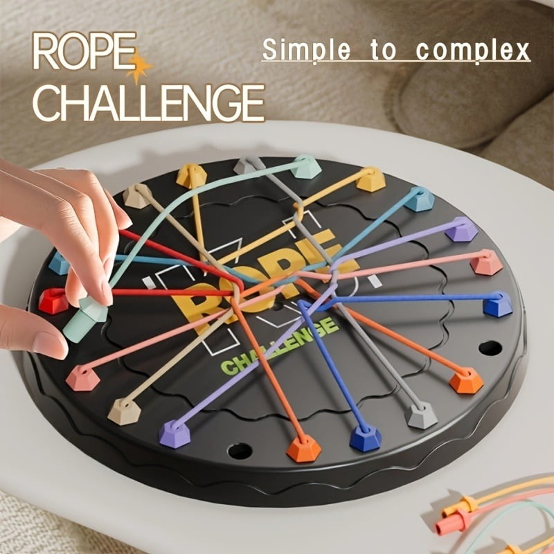 Super Fun Rope Challenge Game - Dual-Player Winner Wheel, Colorful ...