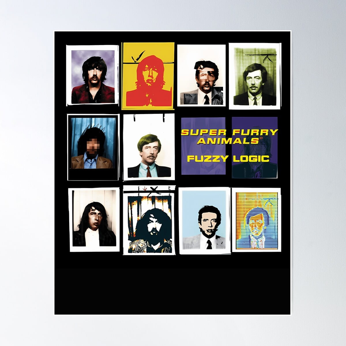 Super Furry Animals Fuzzy Logic Poster Wall Art, Modern Wall Decor For ...