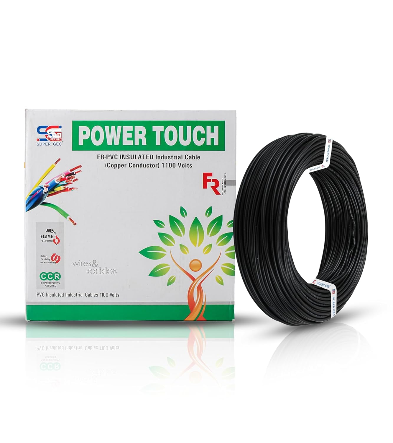 Super GEC Power Touch House Wire and Cable FR PVC Insulated Pure Copper ...