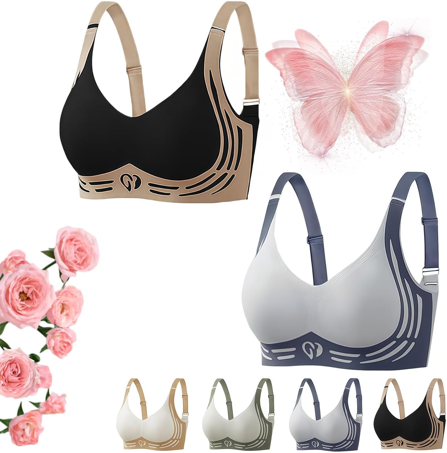 Super Gather Bra Lifting Anti-Sagging, Powerful Push up Seamless ...