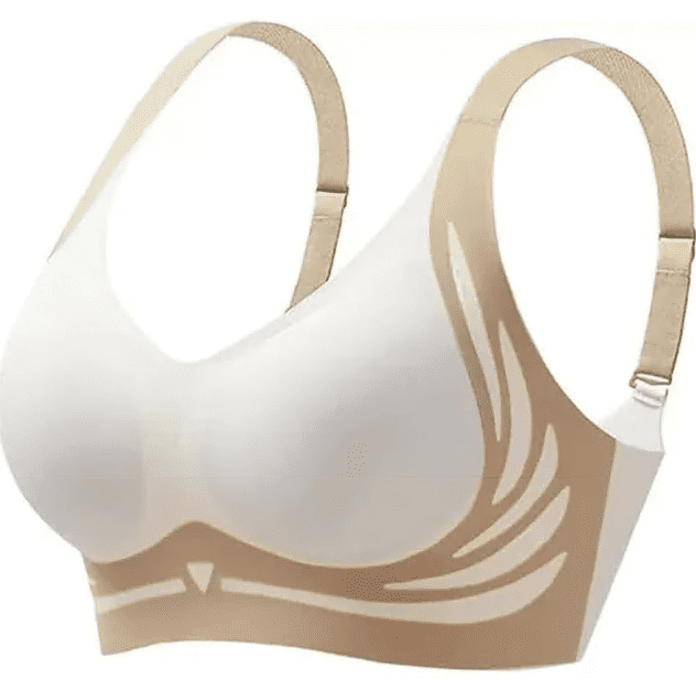 Super Gather Bra Wireless Push-Up Bra, Lifting Anti-Sagging Seamless Adjustable Anti-Gravity ...