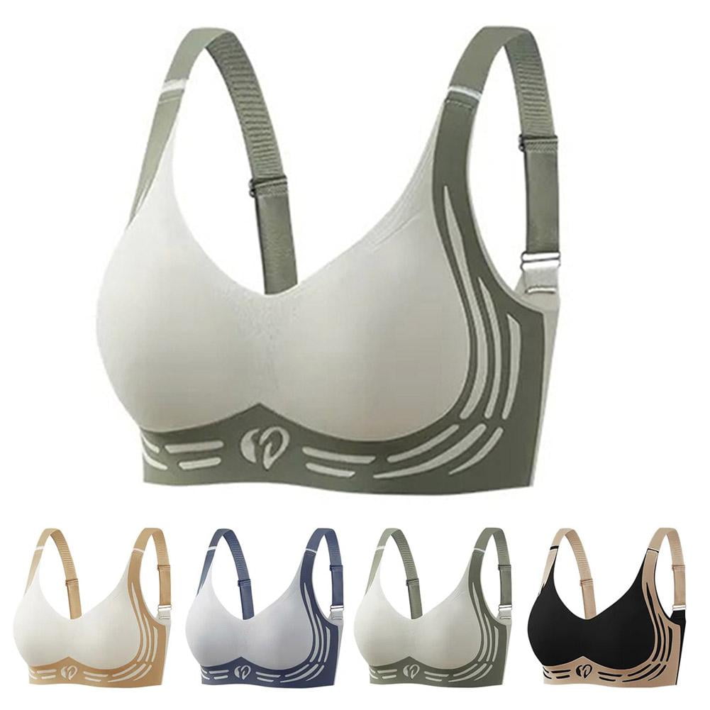 Super Gather Bra Wireless Push-Up Bra Womens Push Up Comfortable Lift ...