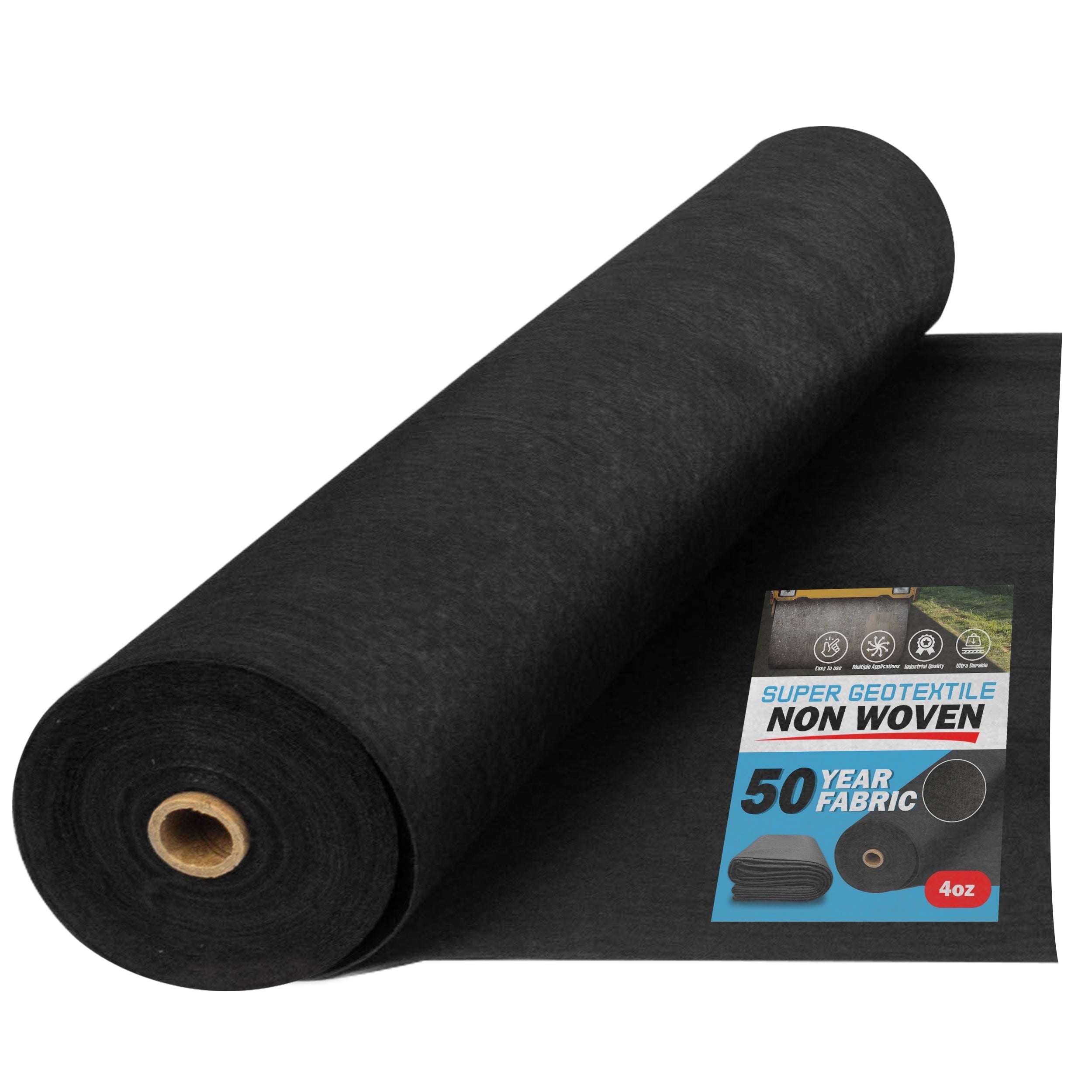Super Geotextile 4 oz Non Woven Needle Punched Geotextile Filter Fabric ...