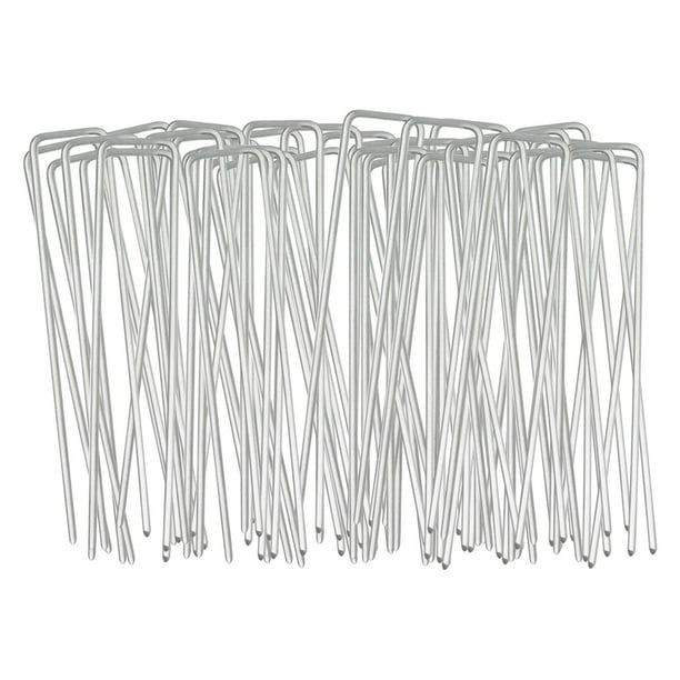 Super Geotextile 11 Gauge Galvanized Landscape Staples - U-Shaped Sod ...