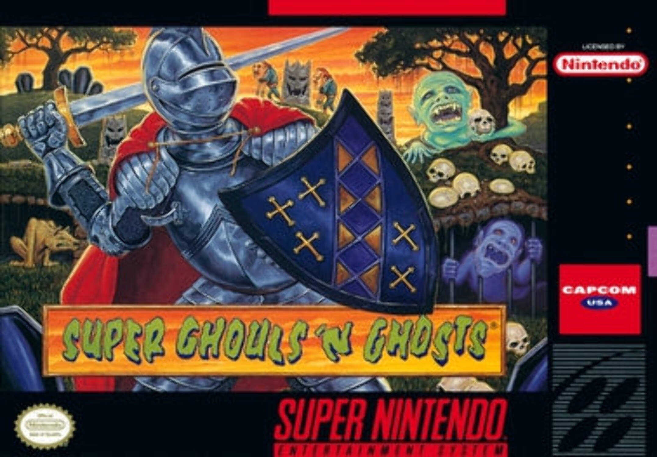 Super Ghouls & Ghosts - SNES - Super Nintendo Ent. System - Walmart.com