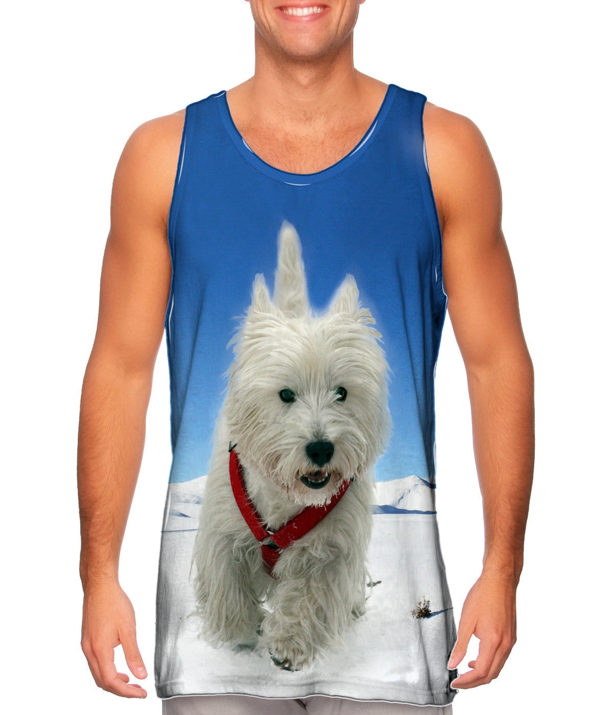 Super Giant White Terrier Tank Top - Walmart.com