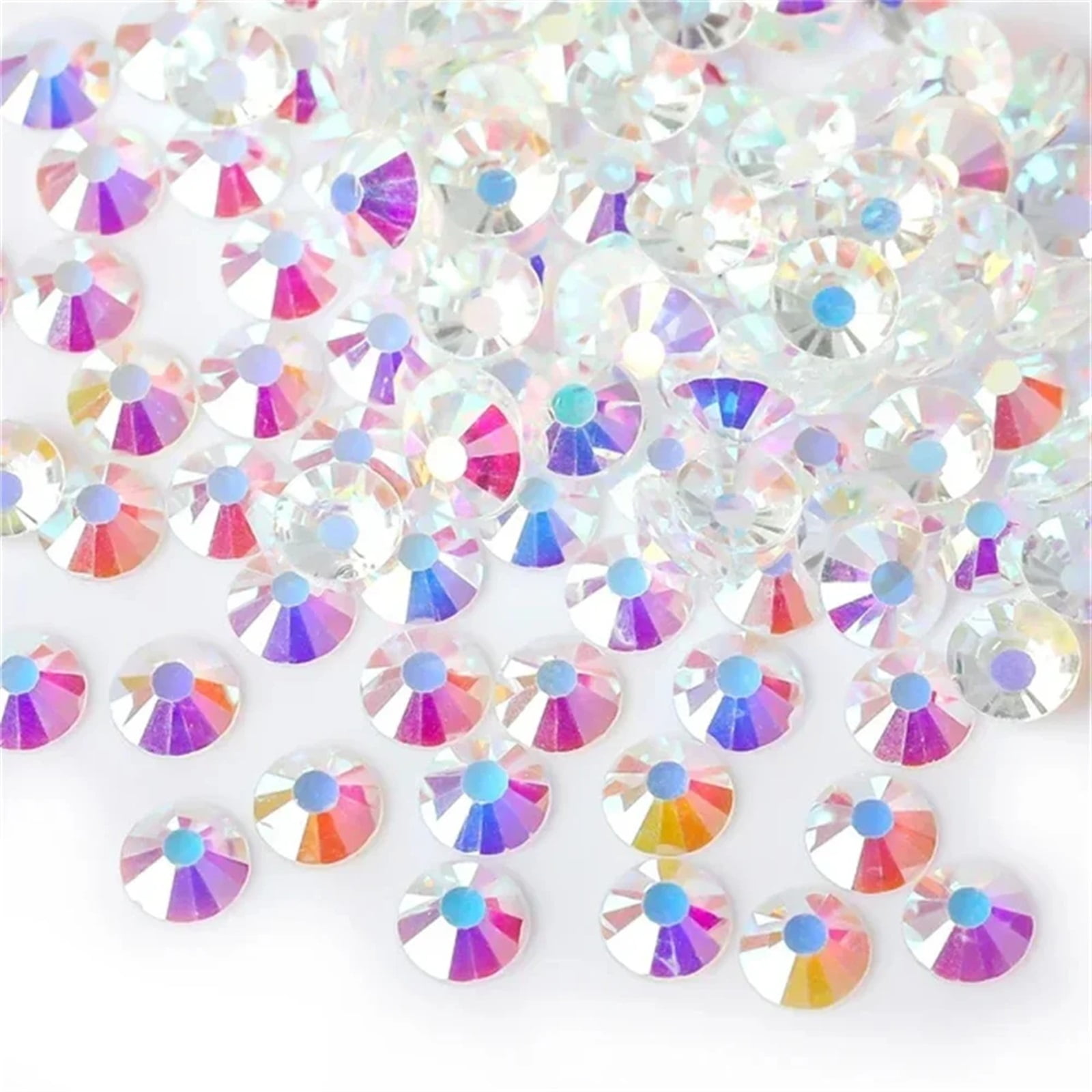 Super Glitter Crystal AB Non Hotfix Rhinestones Sewing Fabric Garment ...