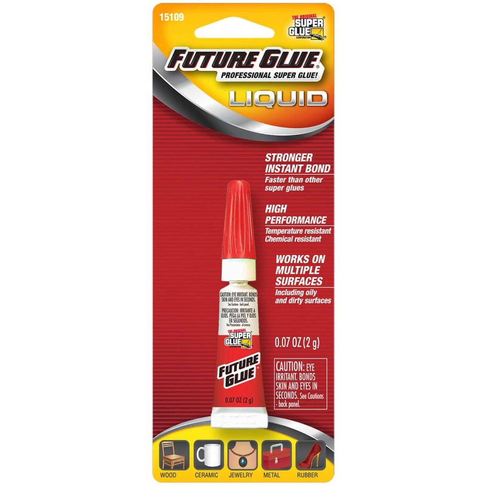 Super Glue 15109 Future Glue High Performance Liquid Adhesive, 2 Grams ...