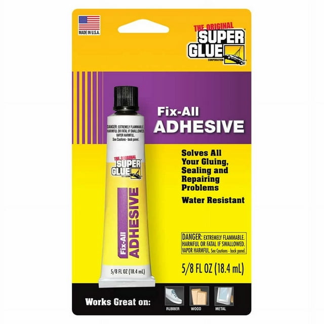 Super Glue Fix-All Adhesive 5/8oz (18.4ml) Tube - Walmart.com