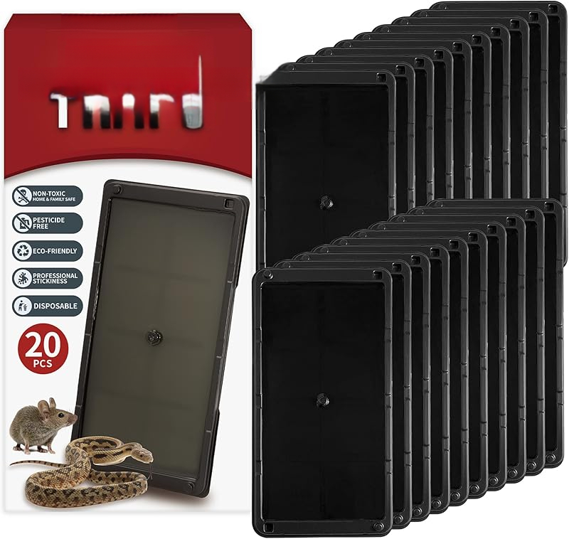 Super Glue Traps 12 Pack for Mice & Snakes, Larger, Heavier Sticky ...