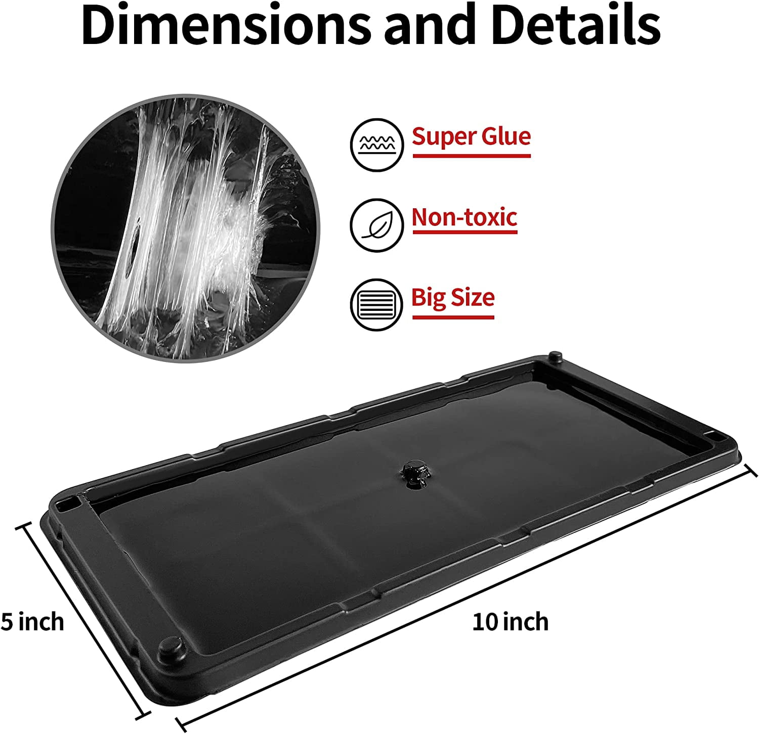 Super Glue Traps 24 Pack for Mice & Snakes, Larger, Heavier Sticky ...