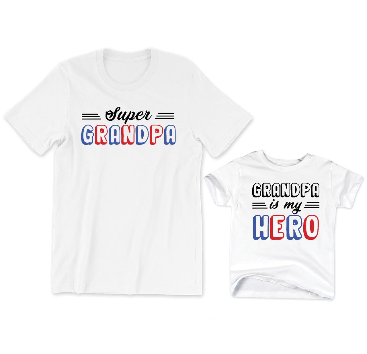 Super Grandpa Men's T-Shirt Grandpa Is My Hero Kids Toddler Shirt Youth ...