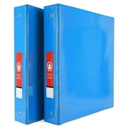 Trail Maker 50-Pack 1-Inch 3-Ring Binders, Black, Clear Covers, Bulk ...