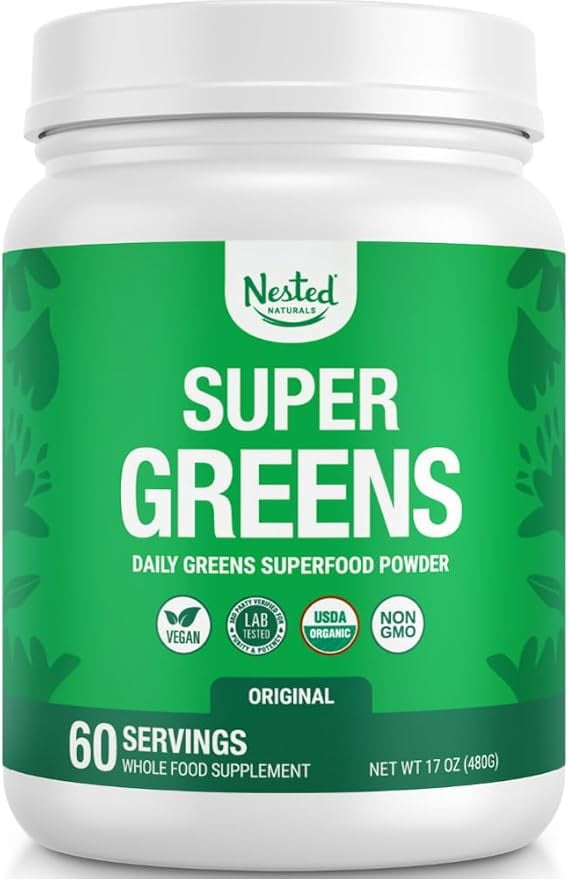 Super Greens Daily Greens Superfood Powder - Certified USDA Organic ...