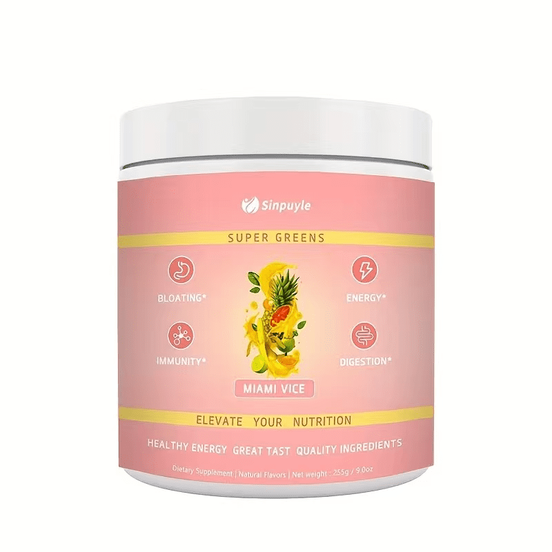 Super Greens Powder - Miami Vice Flavor - Supports Energy, Digestion ...
